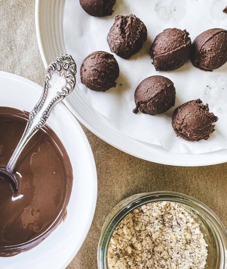 Chocolate Hazelnut Truffles • The View from Great Island