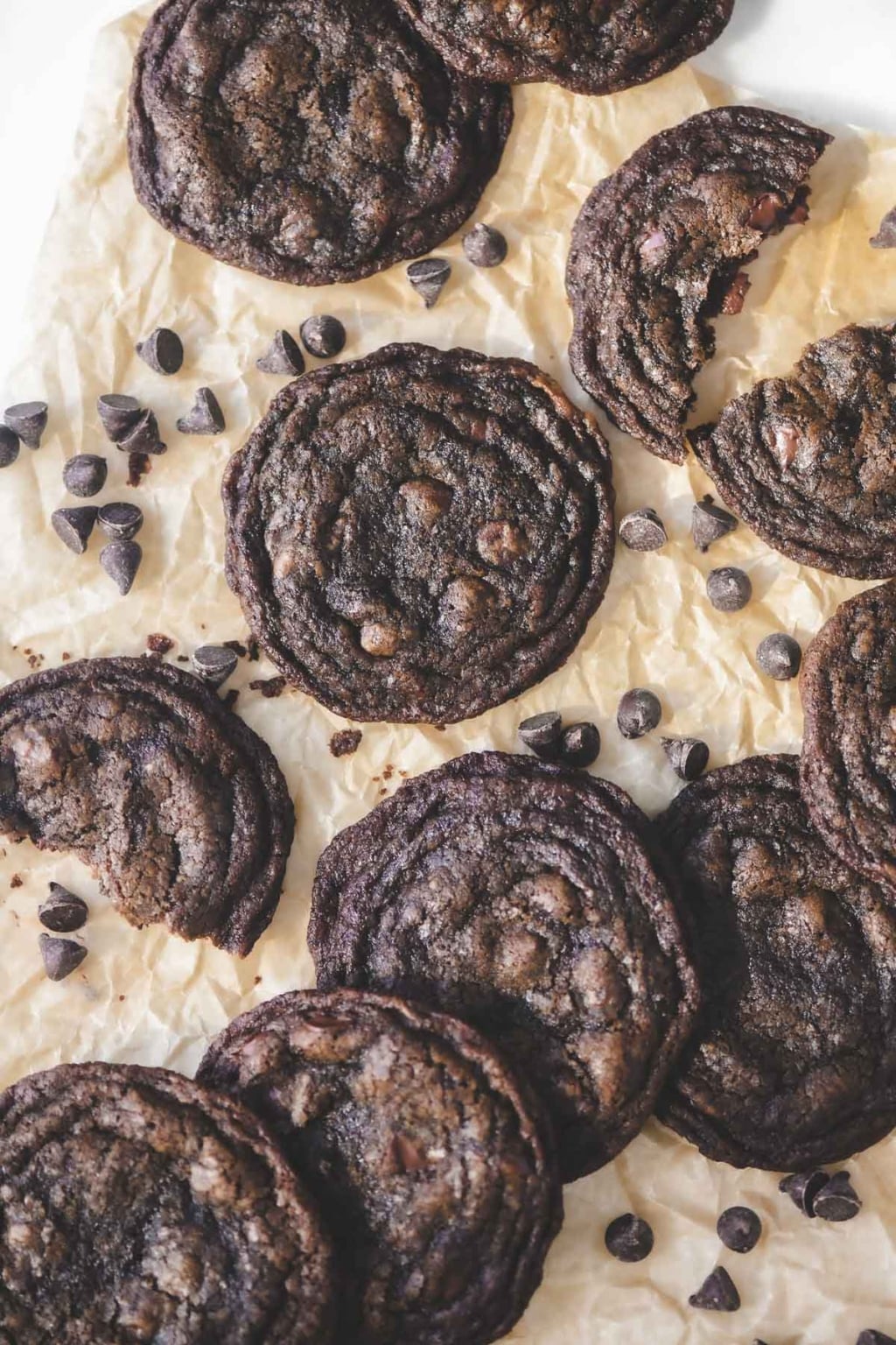 Double Chocolate Thin and Crispy Cookies • PERFECT!