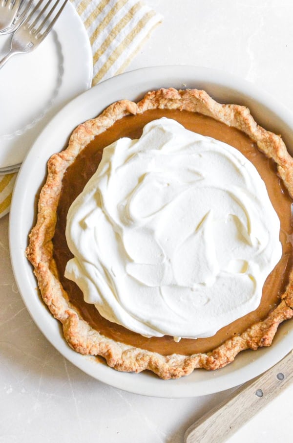 Butterscotch Pudding Pie • The View from Great Island
