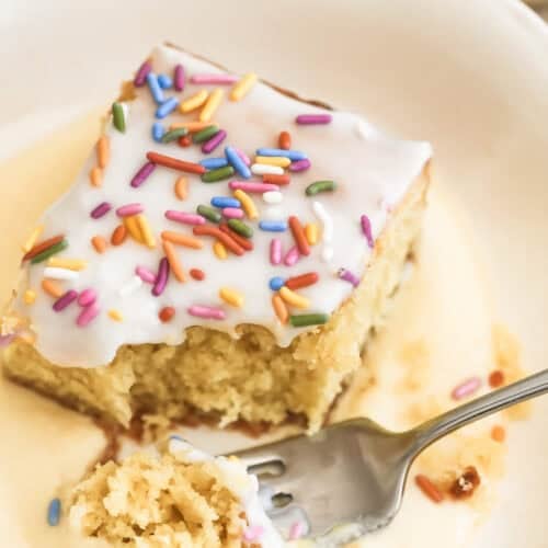 British School Cake with Sprinkles and Custard • Bake-Off Recipe!