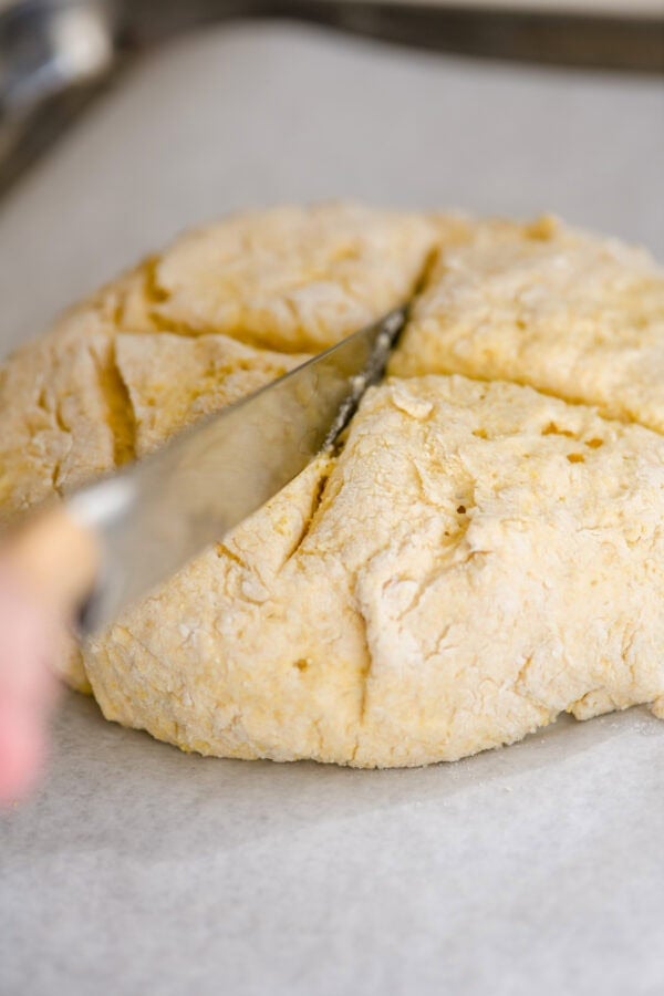 Irish Yellowmeal Soda Bread • 5 Minute Miracle Bread!