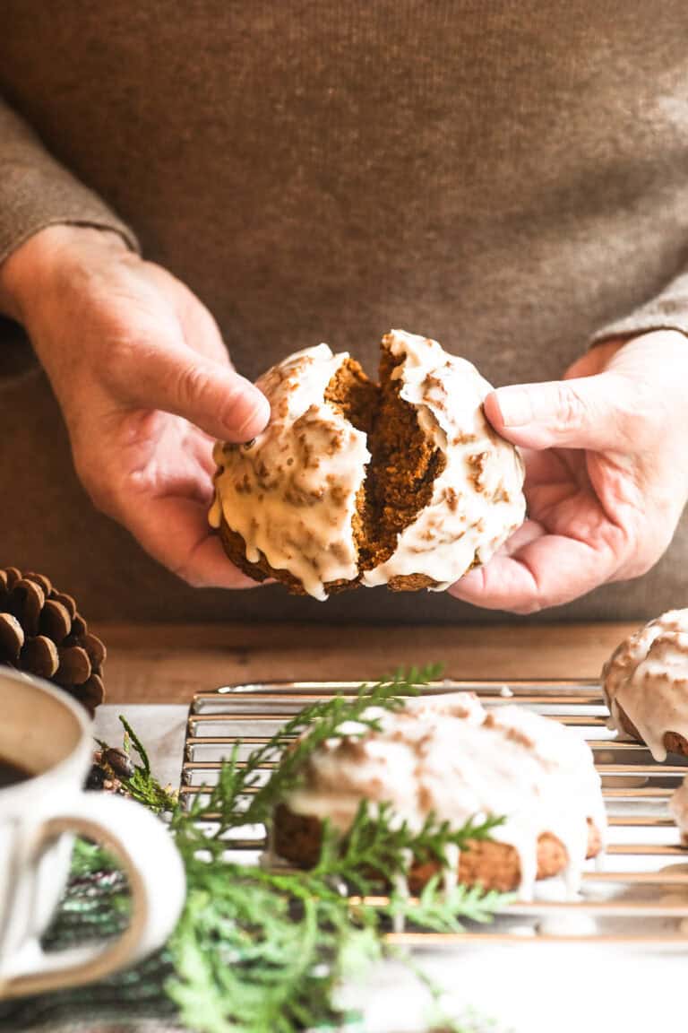 Gingerbread Scones • Try my EASIEST Scone Method