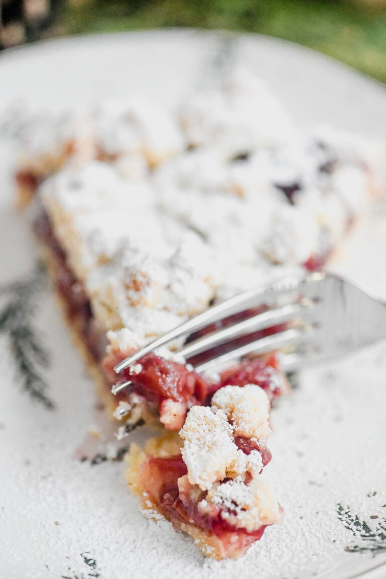 Sour Cherry Streusel Cake (German style)
