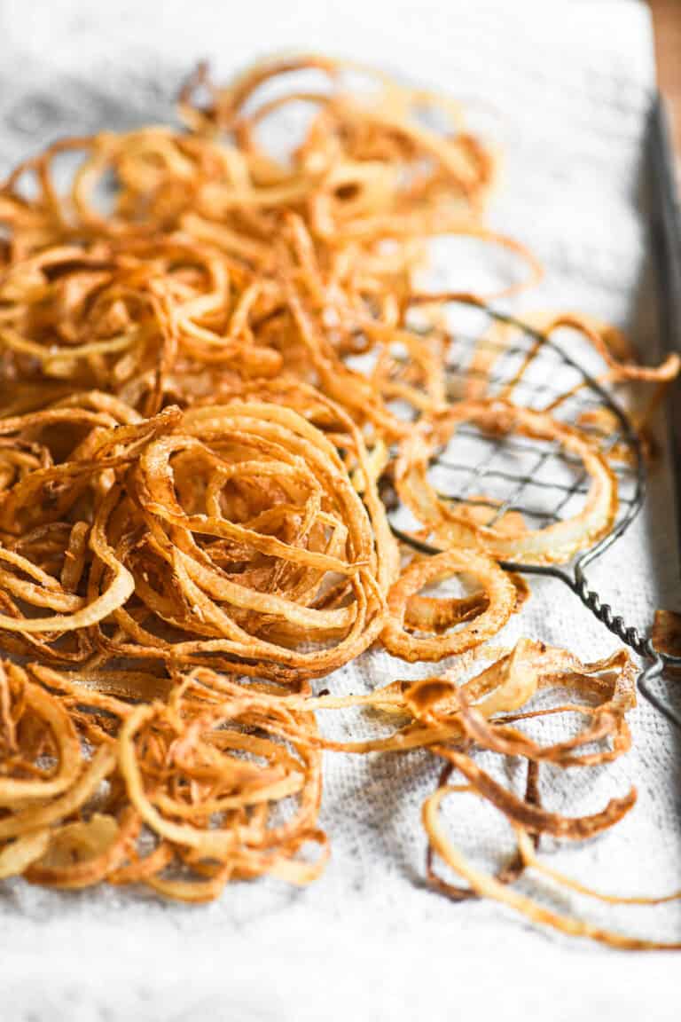 Crispy Onion Strings • The View from Great Island